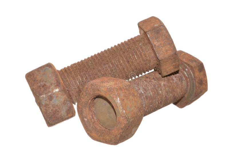 Pinched Bolt Isolated on White Background Stock Photo - Image of pinch ...