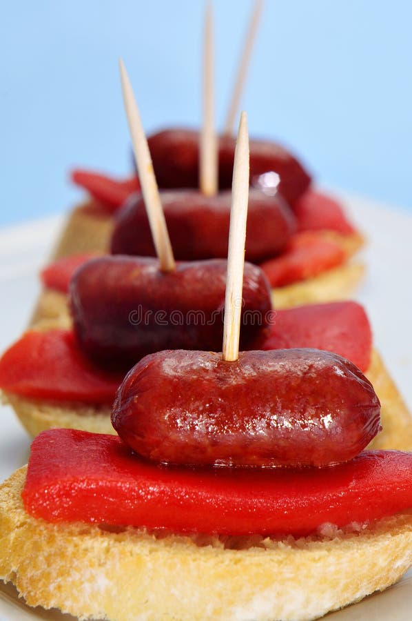 Pinchos españoles imagen de archivo. Imagen de coma, barra - 26779863
