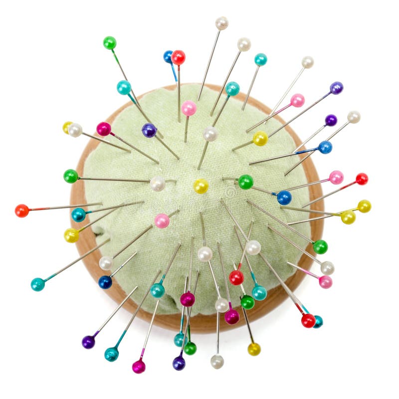 Pin Cushion stock image. Image of colours, isolation, crafts - 4992543
