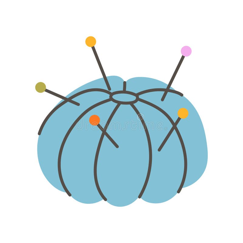 Pincushion. Needle Cushion. Sewing Pin Holder. Sewing Accessory. Vector ...