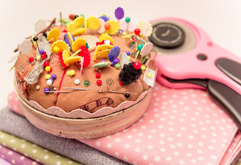Pincushion 2 stock photo. Image of patchwork, couturier - 30320802