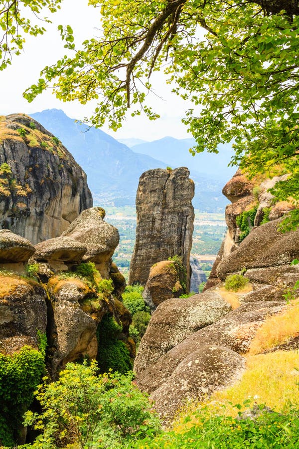 Pindos Mountains Over Vikos Gorge in Zagoria, Epirus, Greece Pan Stock ...