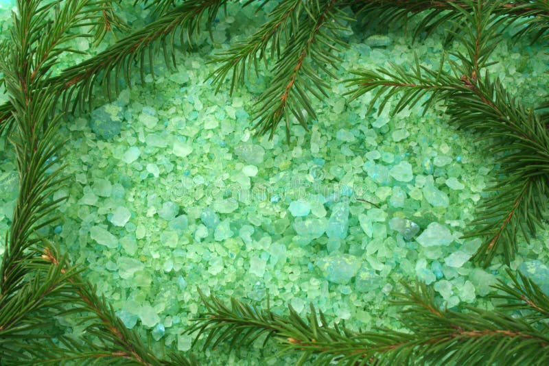 Pine bath salt stock image. Image of needles, branches - 18018035