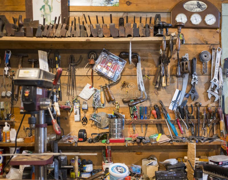 Pine Bush, New York State - May 10, 2024: Variety of Tools in Interior ...