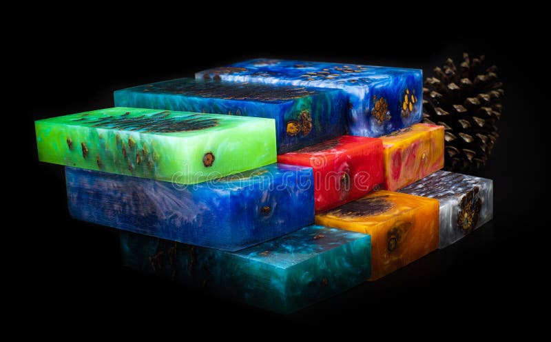 Pine Cone Casting Epoxy Resin Stabilizing for Blanks Stock Image ...