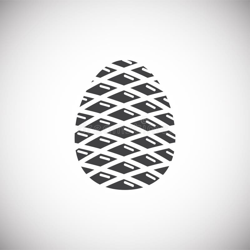 Pine Cone Icon on Background for Graphic and Web Design. Simple ...