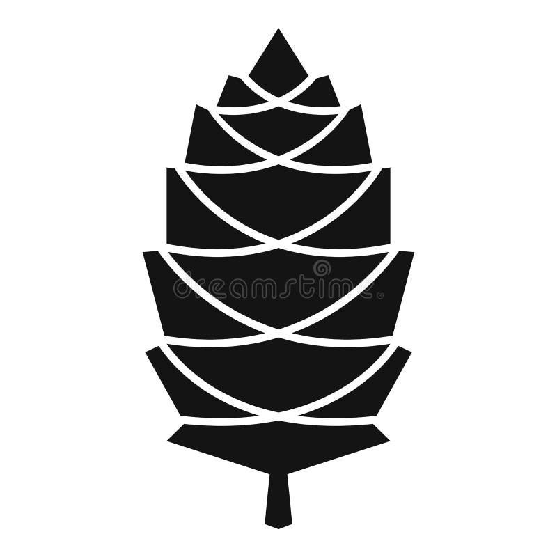 Pine Cone Icon, Simple Style Stock Vector - Illustration of logo ...