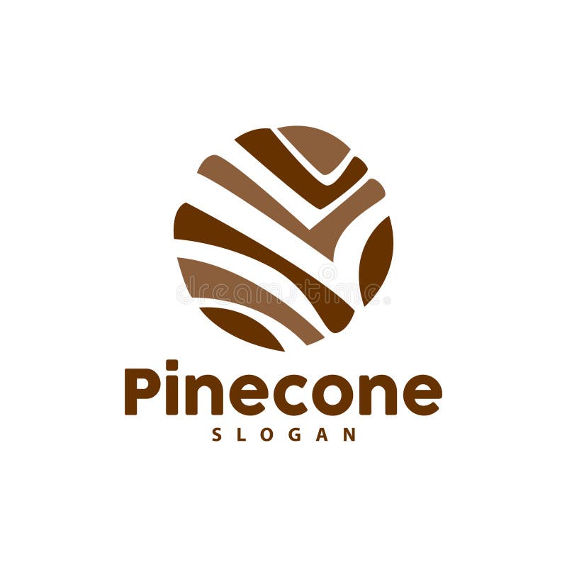 Pine Cone Logo, Elegant Luxury Pine Simple Design, Tree Acorn Icon ...