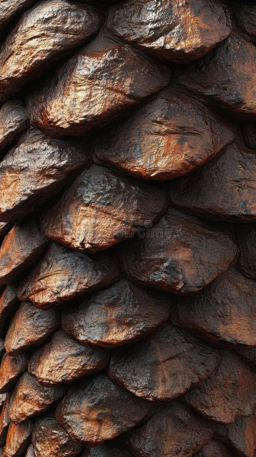 Pine Cone Scales Form Intricate Pattern with Natural Texture and Close ...