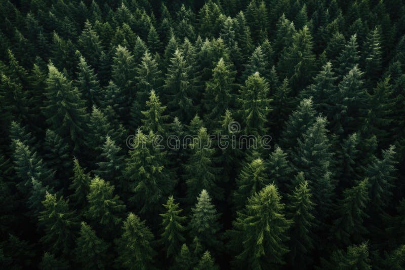 Pine Forest Aerial View stock image. Image of pine, calm - 375695723