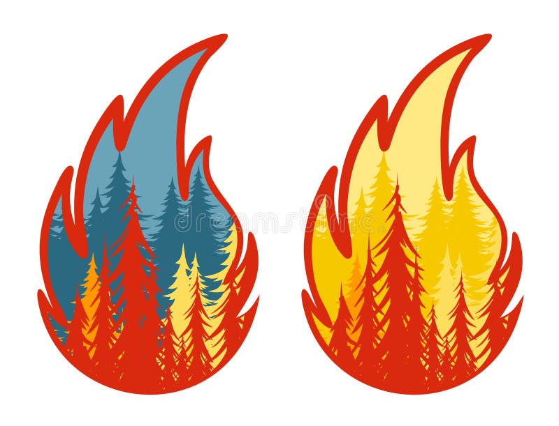 Fire Pine Forest Stock Illustrations – 1,067 Fire Pine Forest Stock ...