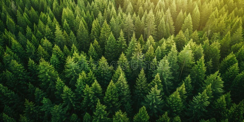 Pine Forest Landscape stock photo. Image of trees, aerial - 372385240