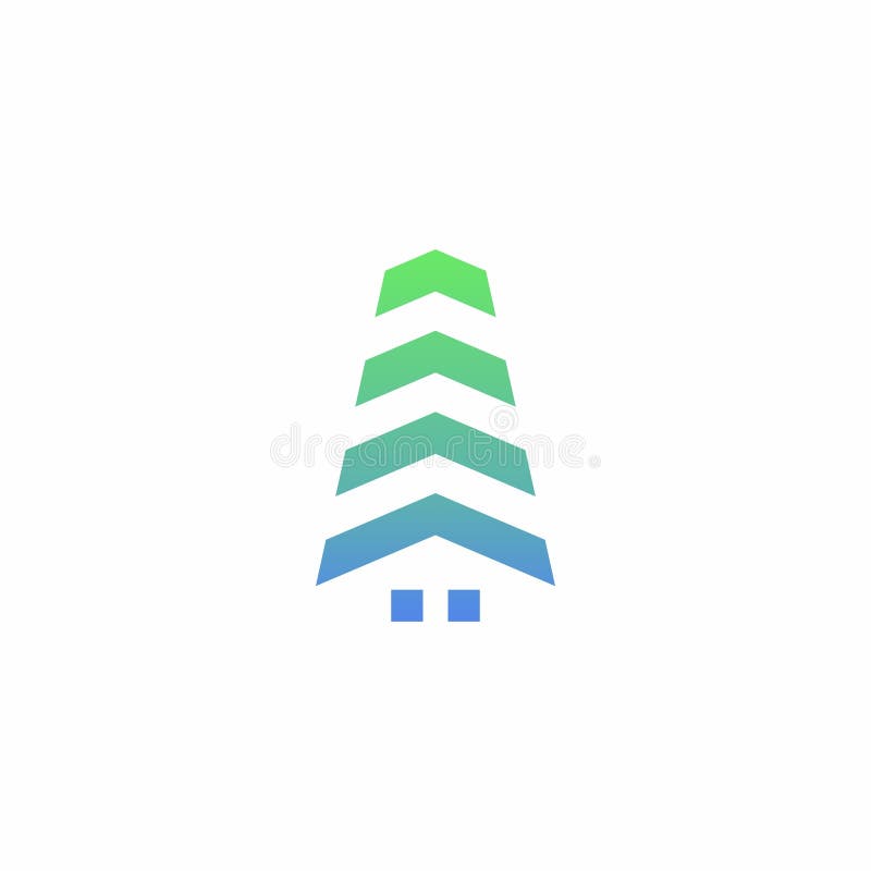 Pine Home Logo Vector Design. Pine Real Estate Logo Stock Vector ...