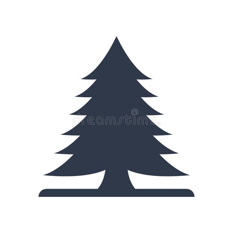 Pine Icon Vector Sign and Symbol Isolated on White Background, P Stock ...