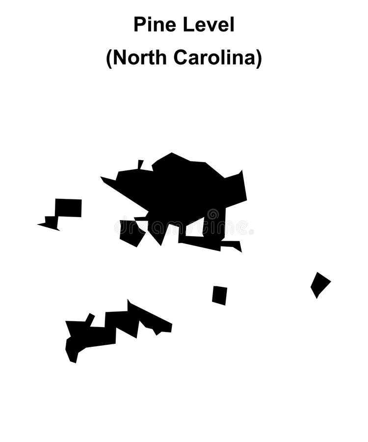 Pine Level outline map stock vector. Illustration of infographics ...