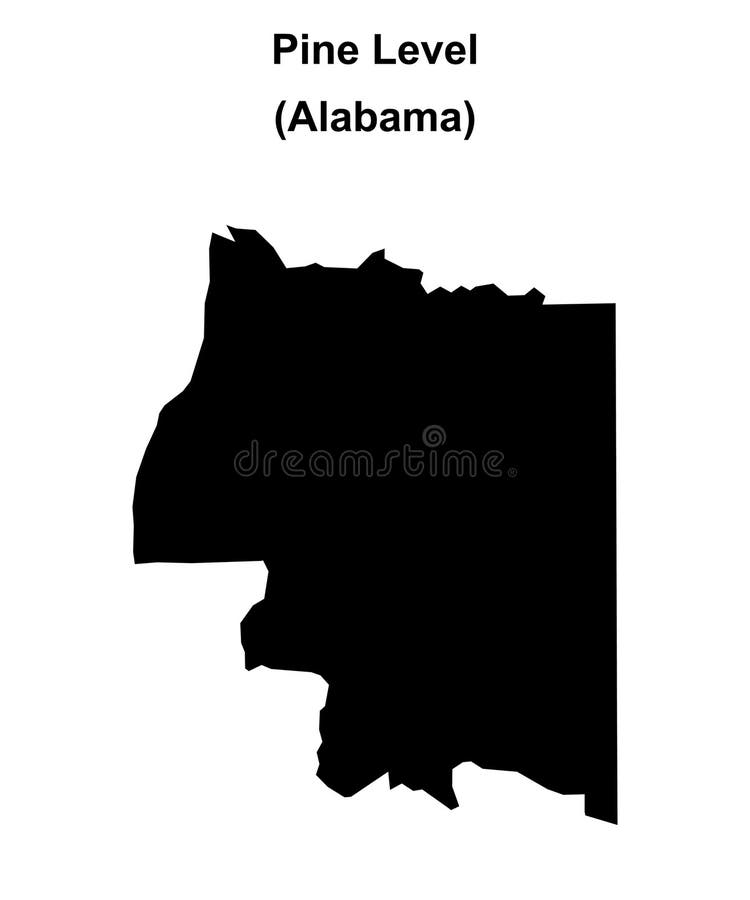 Pine Level outline map stock vector. Illustration of infographic ...