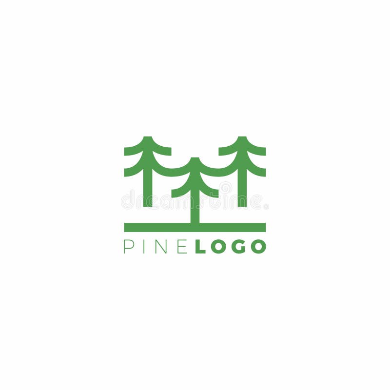 Pine Logo Vector Illustration. Forest Logo Design Stock Vector ...
