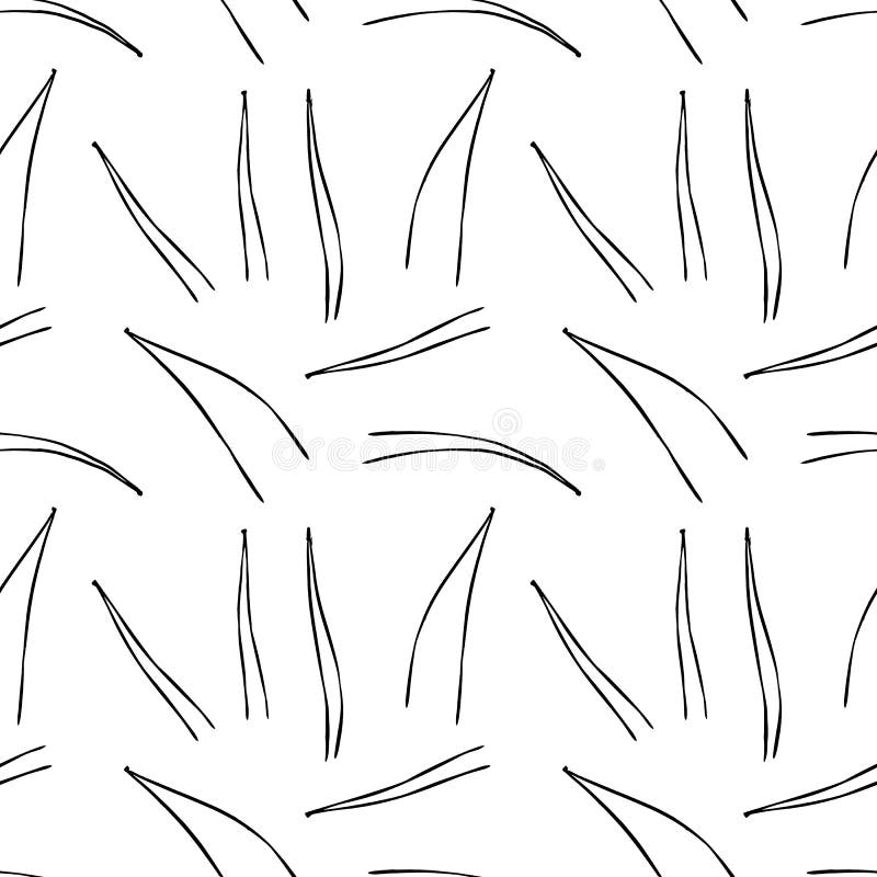 Pine Needles Seamless Pattern Texture on White Background Stock Vector ...