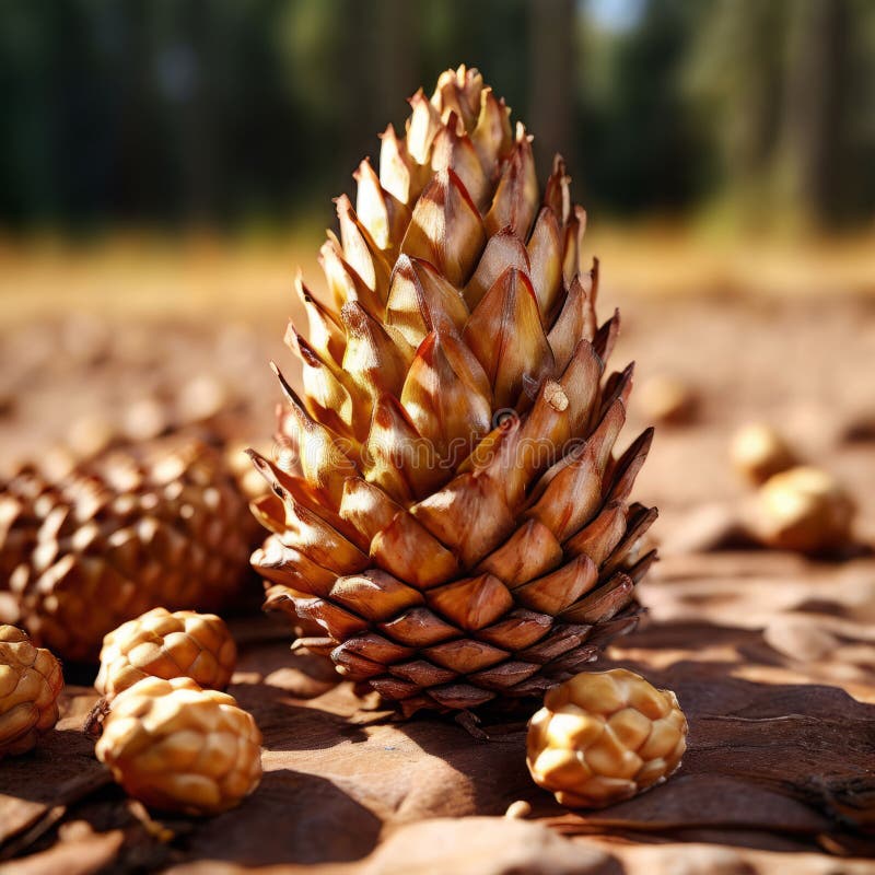 Pine Nut Seeds Pine Nut Seeds are Small Elongated Seeds Foundin Stock ...