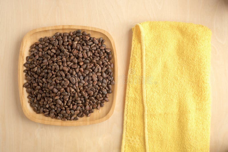 Pine nuts stock photo. Image of natural, table, resin - 93668916