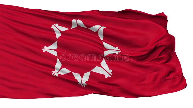 Pine Ridge Indian Flag, Isolated on White Stock Illustration ...
