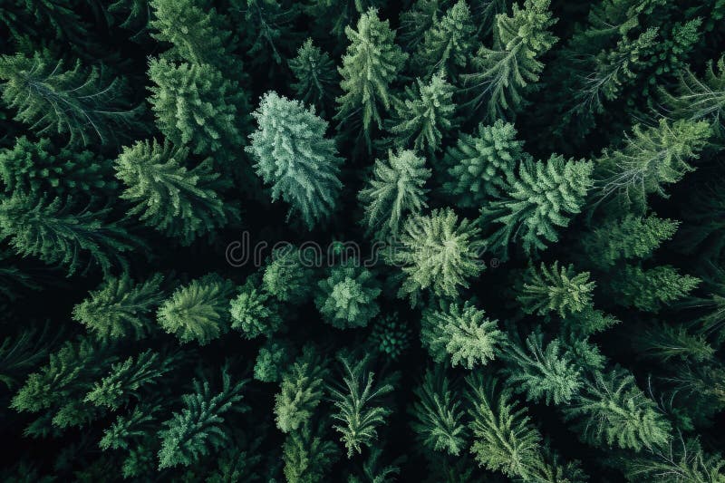 Pine Tree from Above stock image. Image of view, scene - 375172615