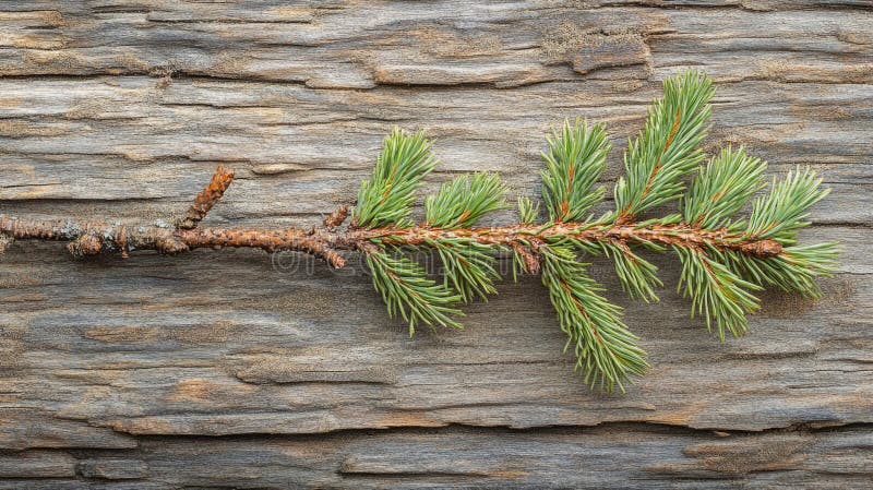 A Pine Tree Branch Growing Out of a Rocky Cliff Face Stock Image ...