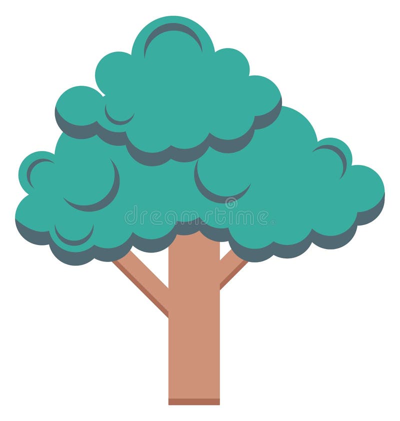 Pine Tree Color Vector Isolated Icon Editable Stock Vector ...