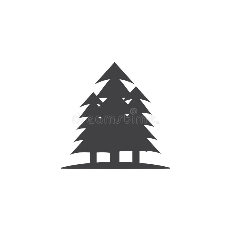 Pine Tree Icon Design Template Vector Isolated Stock Vector ...