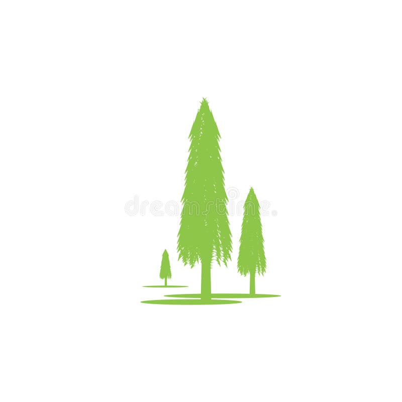 Pine Tree Icon Design Template Vector Isolated Stock Vector ...