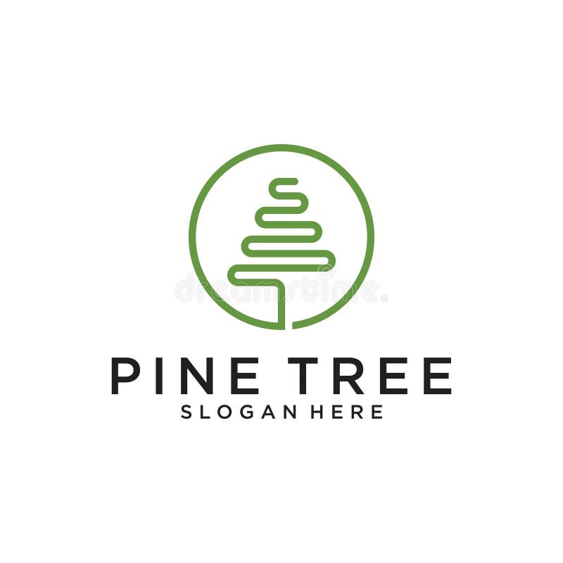 Pine Tree Icon Illustration Isolated Vector Sign Symbol Stock Vector ...