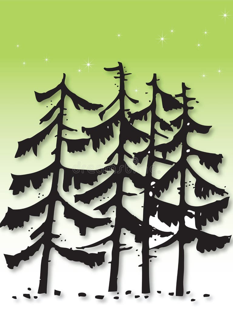 Row Pine Trees Stock Illustrations – 1,329 Row Pine Trees Stock ...