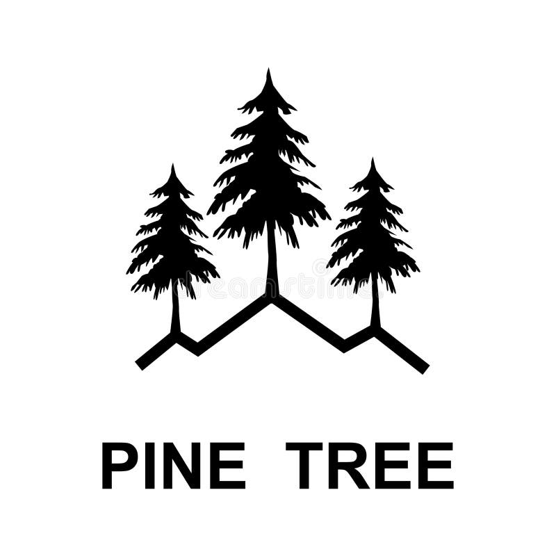 Pine Tree Logo Design Inspiration Stock Vector - Illustration of modern ...