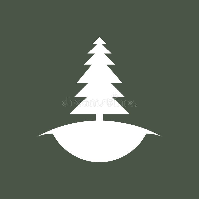 Pine Tree Logo Design Inspiration Stock Vector - Illustration of ...