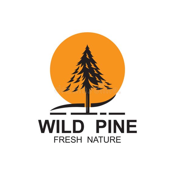 Pine Tree Logo Design Inspiration Stock Vector - Illustration of emblem ...