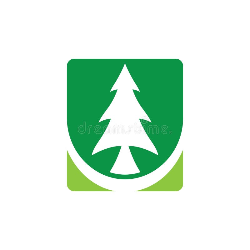 Pine Tree Logo Images Illustration Stock Vector - Illustration of ...
