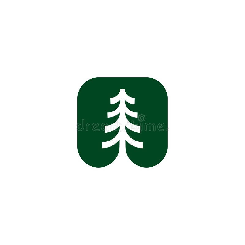 Pine Tree Logo Template.Abstract Pine Tree Icon Stock Vector ...