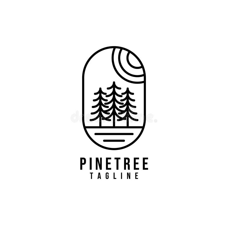 Pine Tree Logo Vector Illustration Design, Creative Pine Tree Logo ...