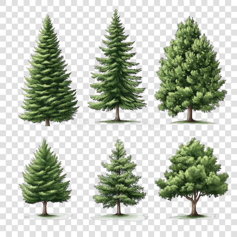 Pine tree set stock photo. Illustration of pine, wood - 341530736