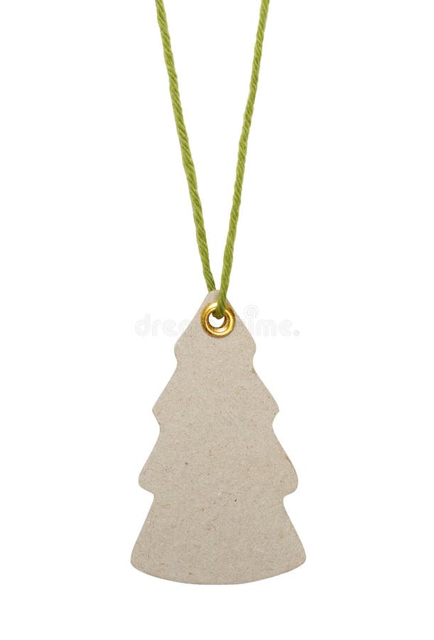 Pine tree shaped tag stock image. Image of price, gift - 33556695