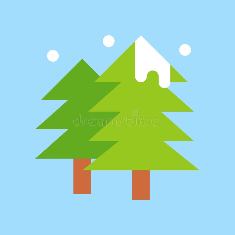 Pine tree icon stock vector. Illustration of leaf, style - 68898311