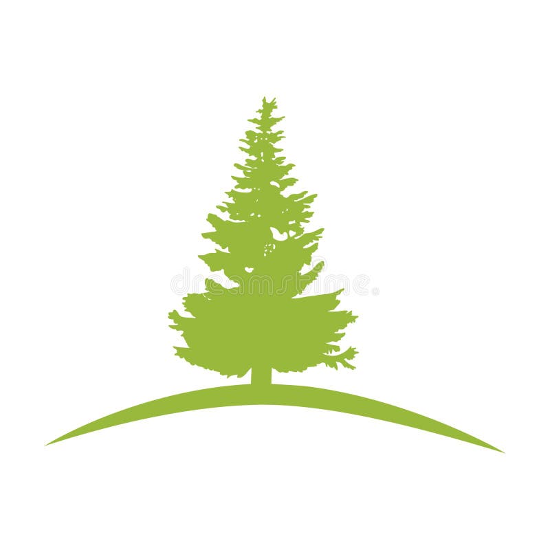 Pine tree stock vector. Illustration of poster, graphiv - 195889770