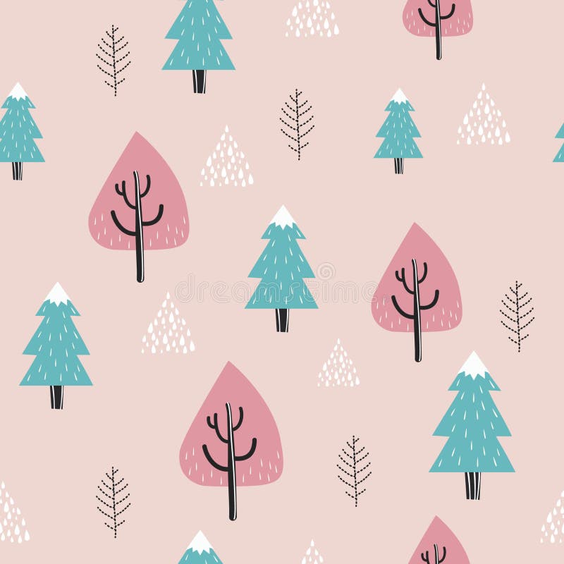 Pine Trees Background Design Stock Vector - Illustration of graphic ...