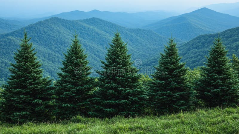 Pine Trees in Grass Field stock photo. Image of pine - 379431148