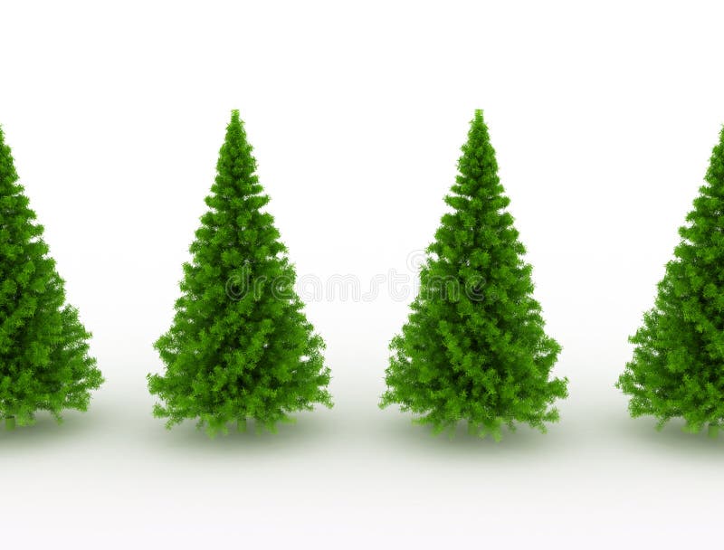Row Of Pine Trees Clip Art
