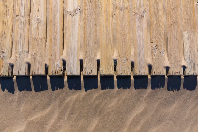 Pine Wood Deck Weathered in Beach Sand Texture Stock Image - Image of ...