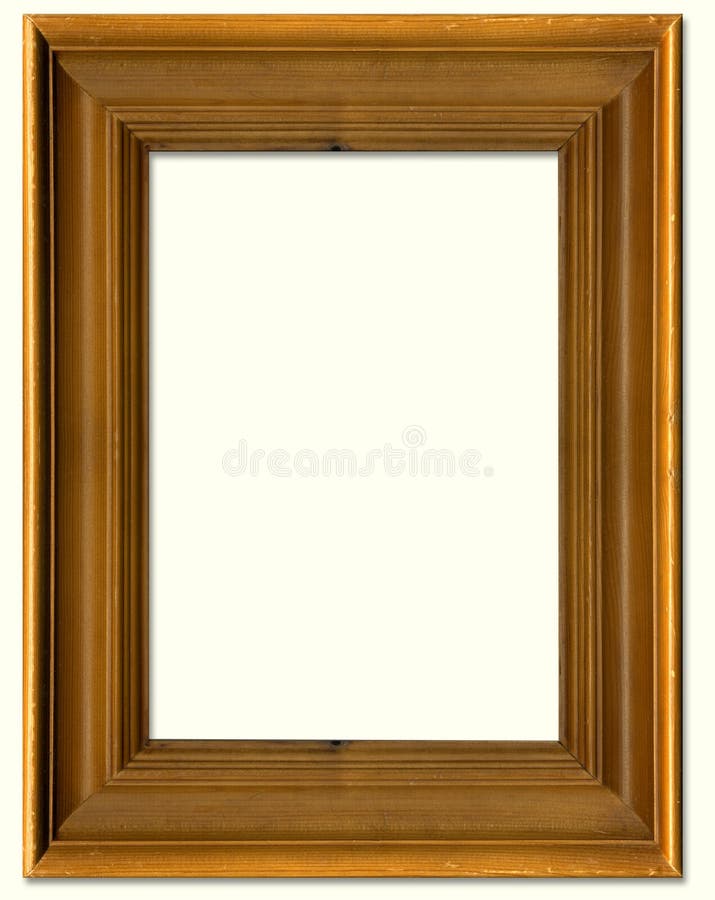 Pine wood picture frame stock image. Image of vintage - 3499095