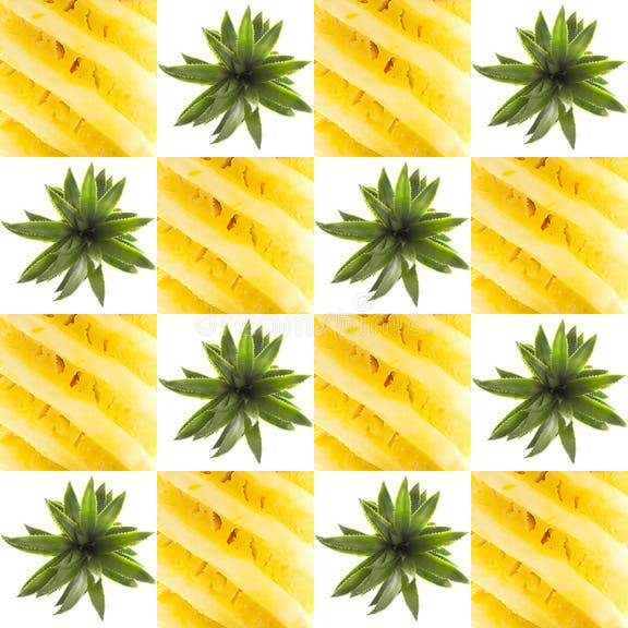 Pineaple Graphic Square Collage Stock Photo - Image of pineapple ...