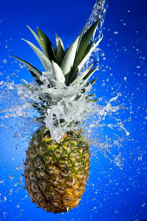 Pineapple in water stock photo. Image of pineapple, refreshing - 6382756