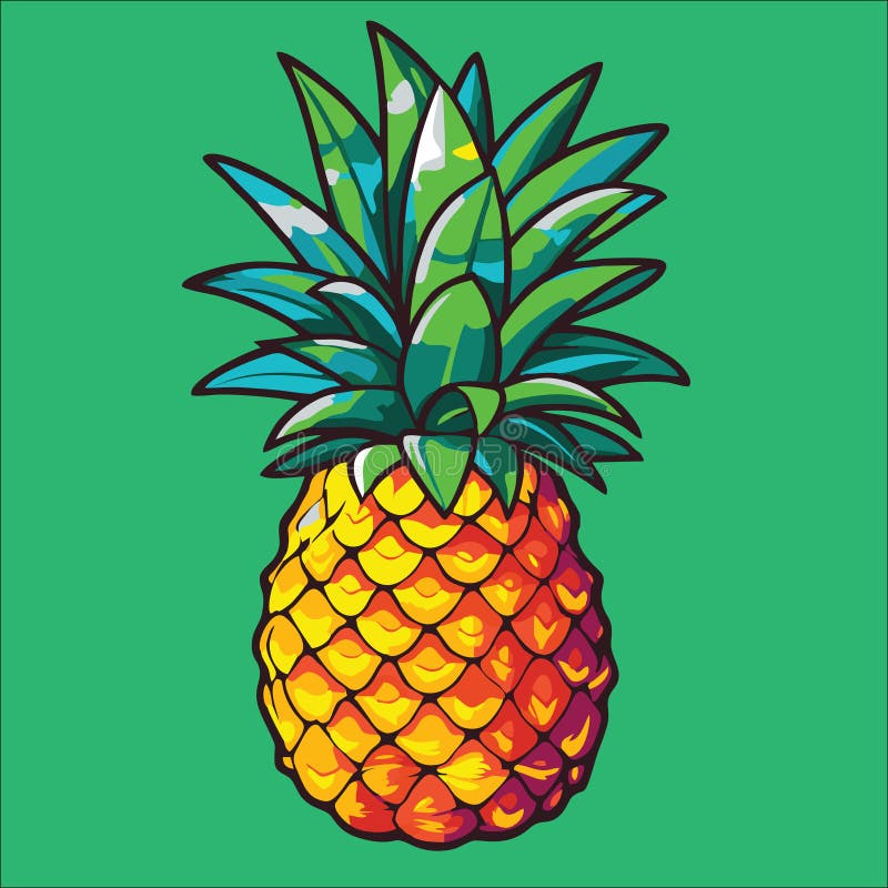 Artistic Pineapple Design for Your Creative Endeavors Stock Vector ...